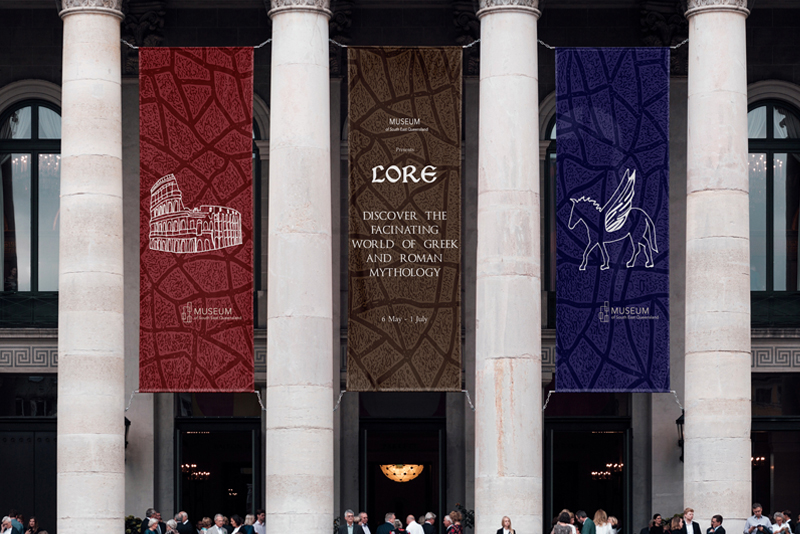 lore exhibition - aura graphic design